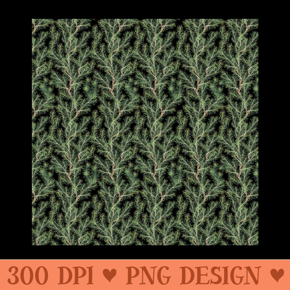 Evergreen Pattern Decoration - PNG Illustrations | Inspire Uplift