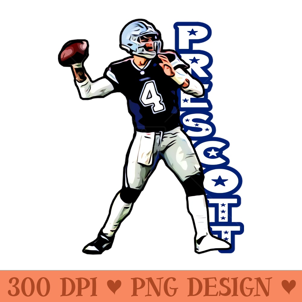 Cowboys Prescott - Digital PNG Graphics | Inspire Uplift