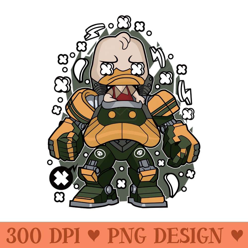 Duck on Mech - PNG Clipart | Inspire Uplift