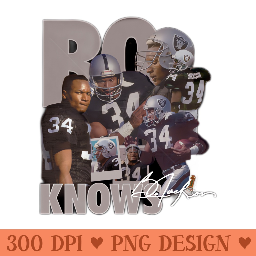 Bo Knows Raiders Vintage Tee - Premium PNG Downloads | Inspire Uplift