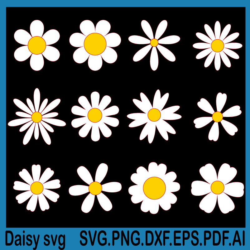 Daisy svg, daisies svg, daisy flower svg | Inspire Uplift