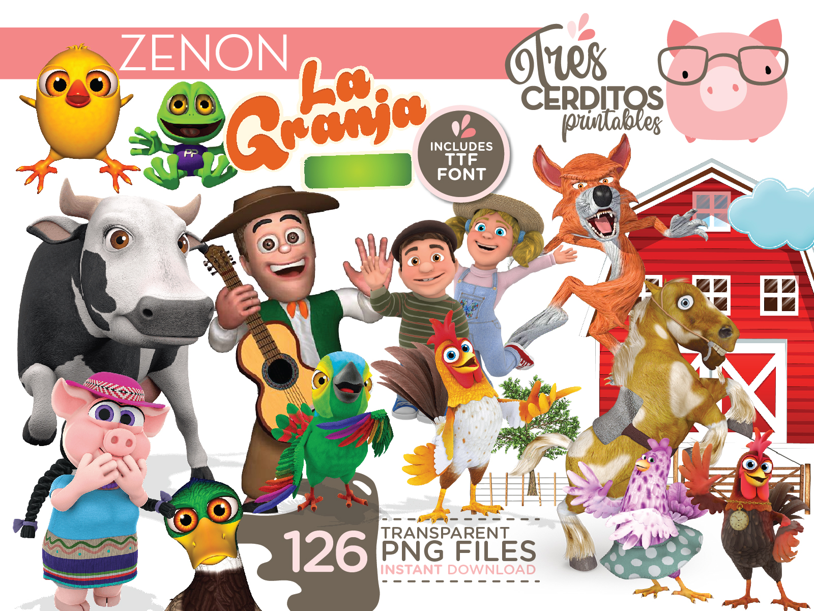 The Zenon Characters Farm Png Images The Zenon Printable Di Inspire