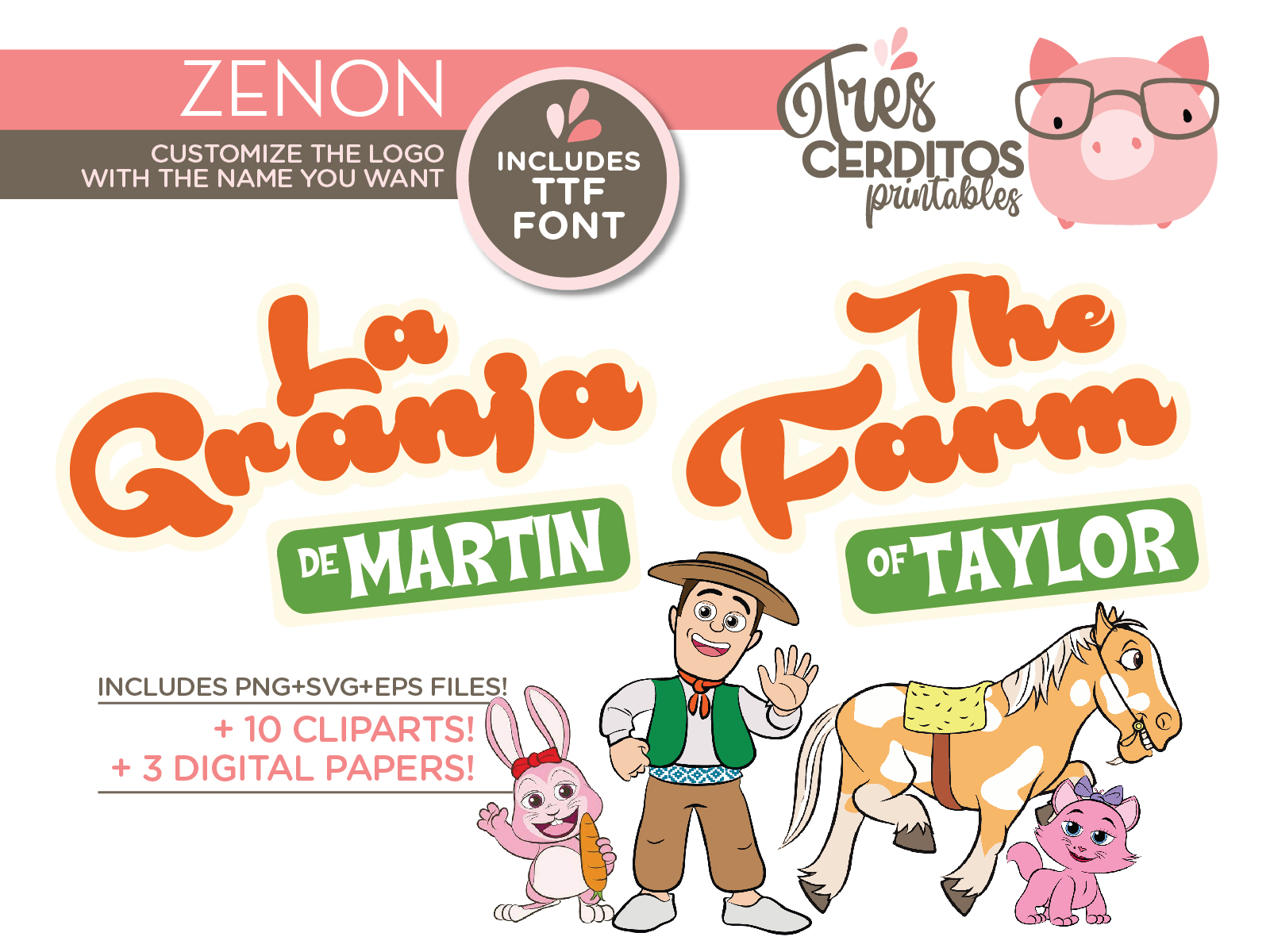 The Zenon Logotype Farm Png Images, The Zenon Printable Digi | Inspire ...