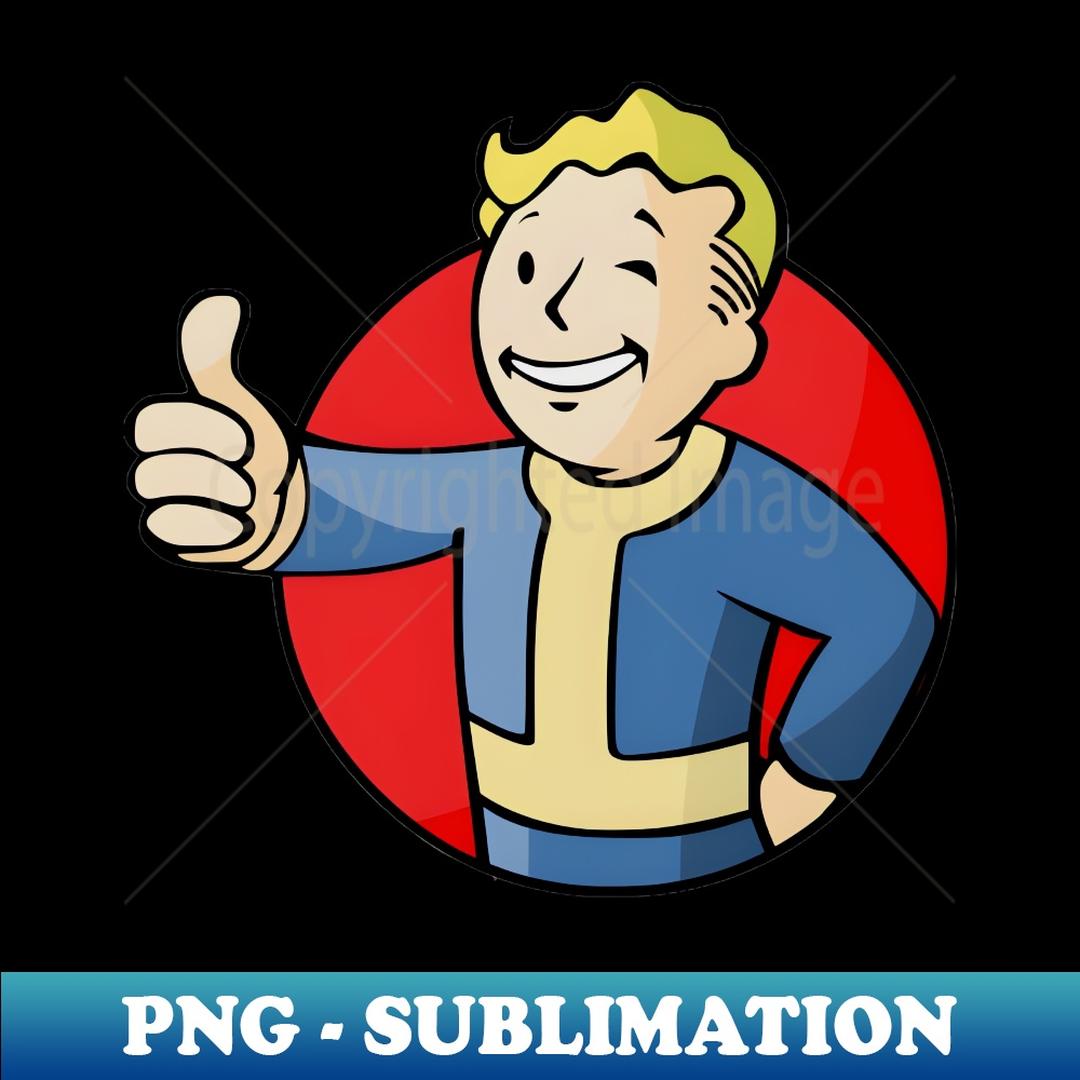 Fallout Vault Boy - Exclusive PNG Sublimation Download | Inspire Uplift