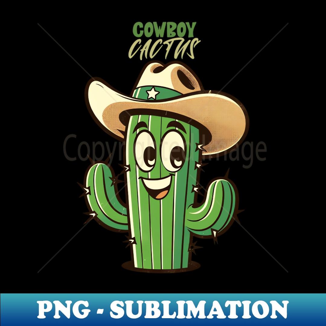 Cowboy Cactus - PNG Transparent Sublimation File | Inspire Uplift