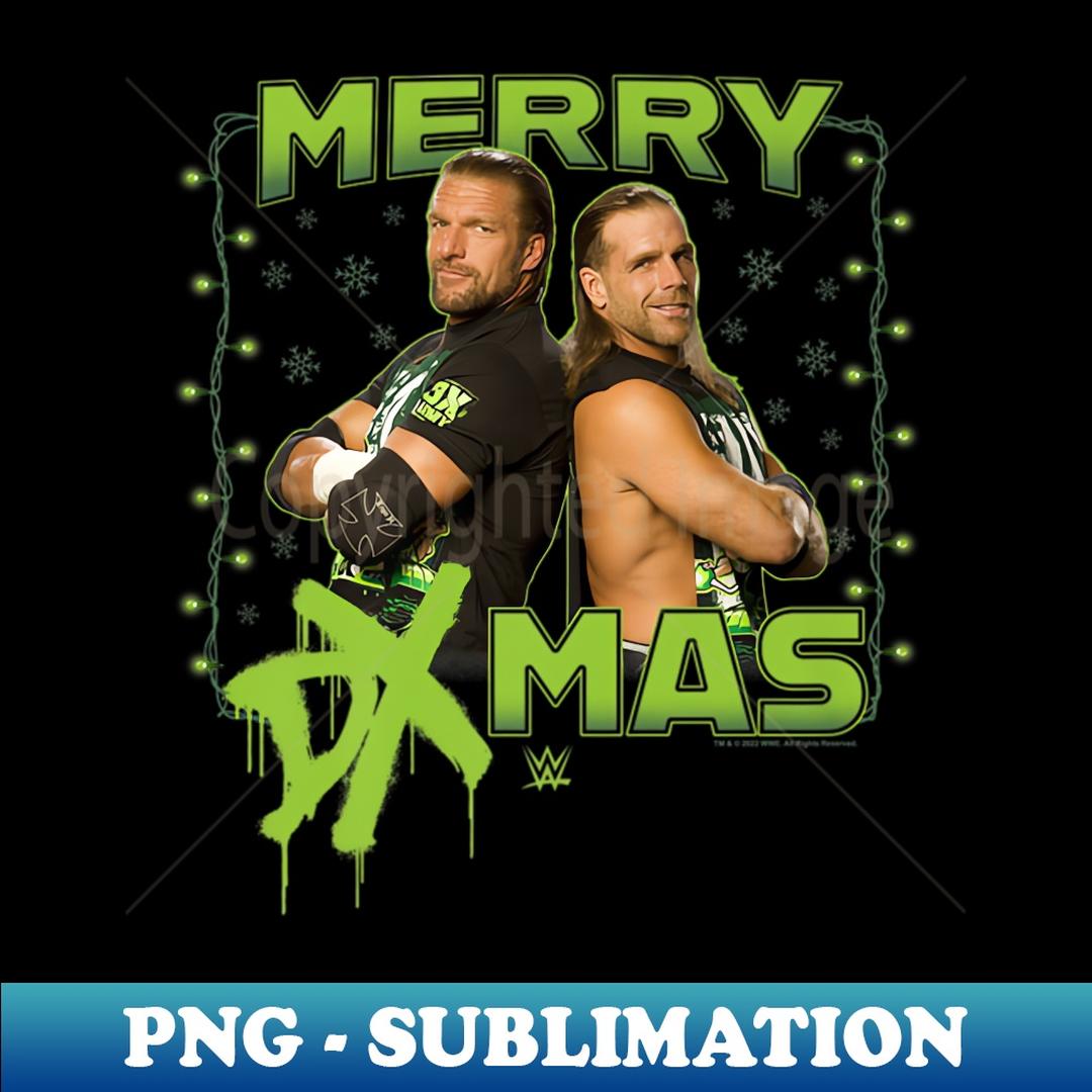 Shawn Michaels Merry Christmas Dx-Mas - Retro PNG Sublimatio | Inspire ...