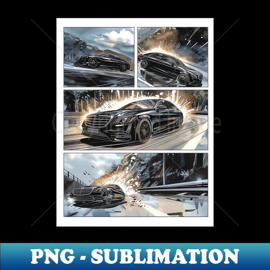 Comic Book Mercedes S Class Drift - Decorative Sublimation P | Inspire ...