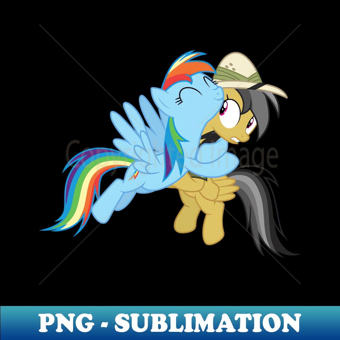 Rainbow Dash and Daring Do hug - Signature Sublimation PNG F | Inspire ...