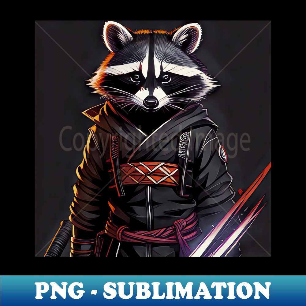Raccoon Ninja - Professional Sublimation Digital Download | Inspire Uplift