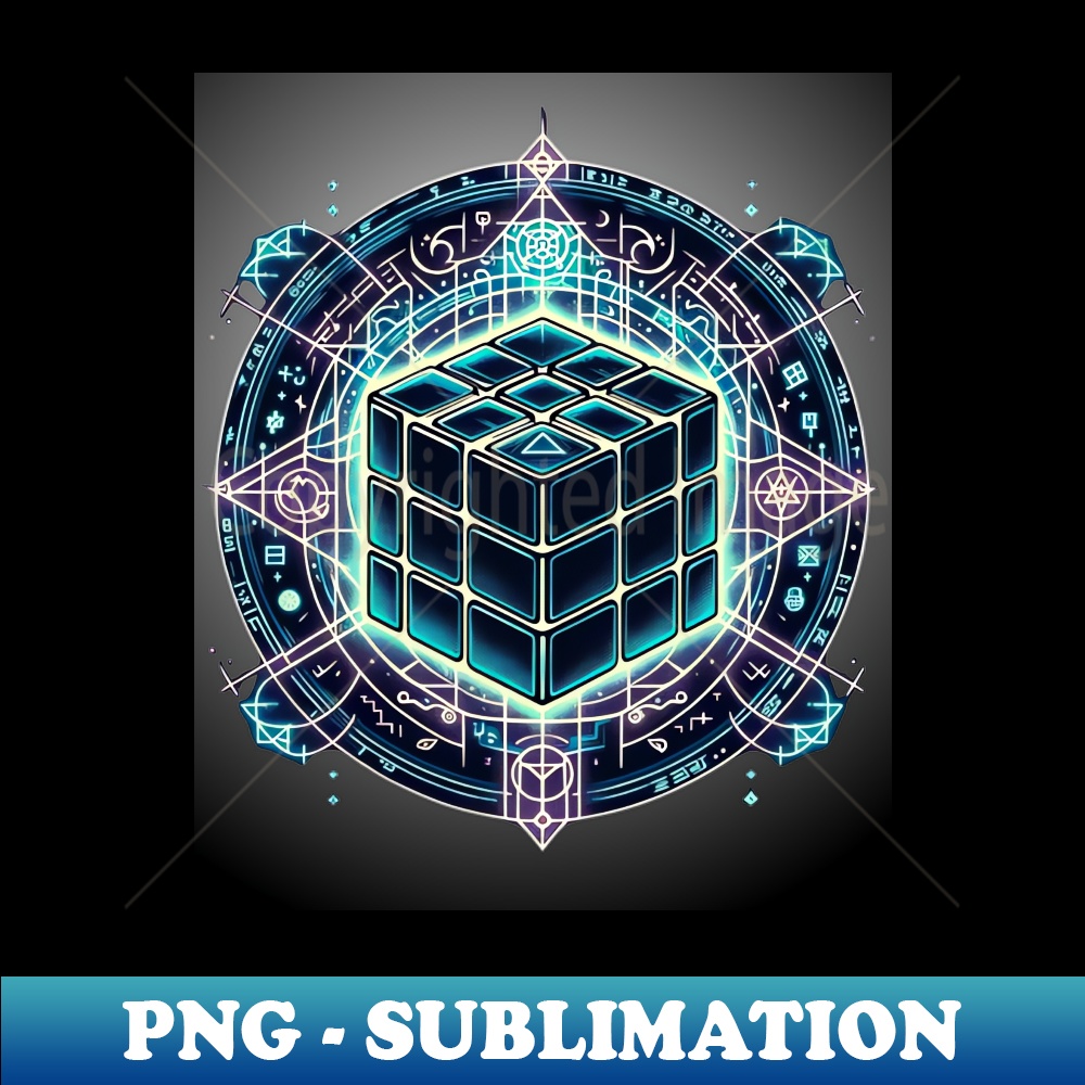 Abstract Rubiks Cube Art - Elegant Sublimation PNG Download | Inspire ...