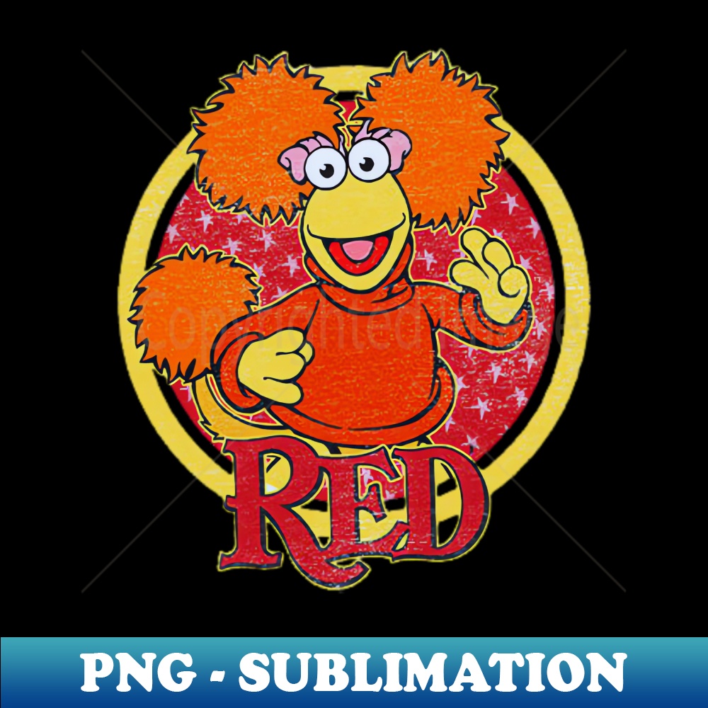 Red Fraggle Rock - Artistic Sublimation Digital File | Inspire Uplift
