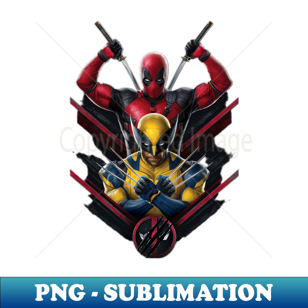 Deadpool and Wolverine - Sublimation-Ready PNG File | Inspire Uplift