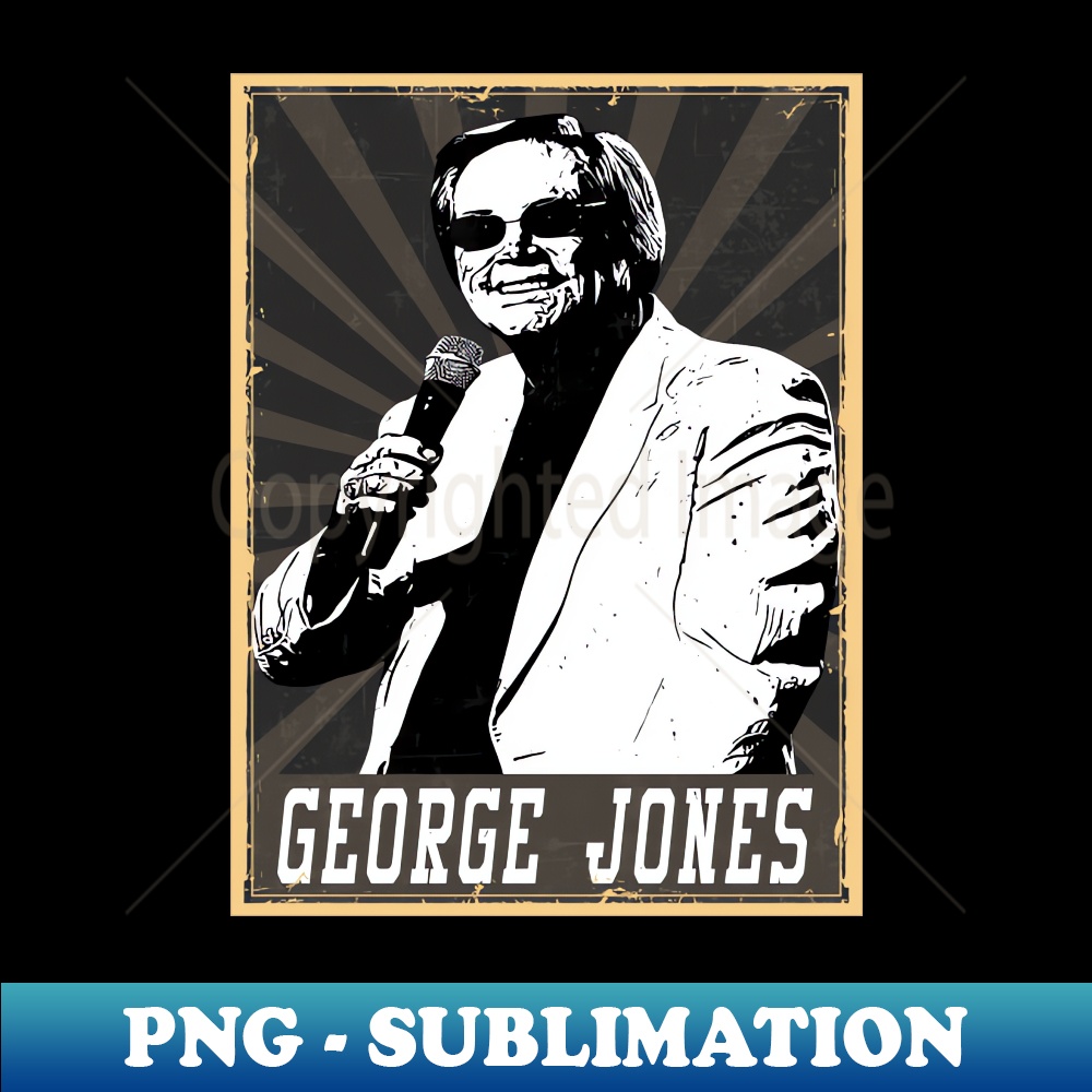 80s Style George Jones - Aesthetic Sublimation Digital File | Inspire ...