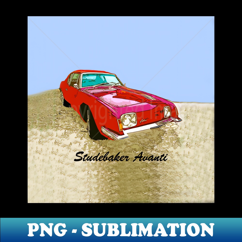 Studebaker Avanti Vintage Classic Car - Premium PNG Sublimat | Inspire Uplift