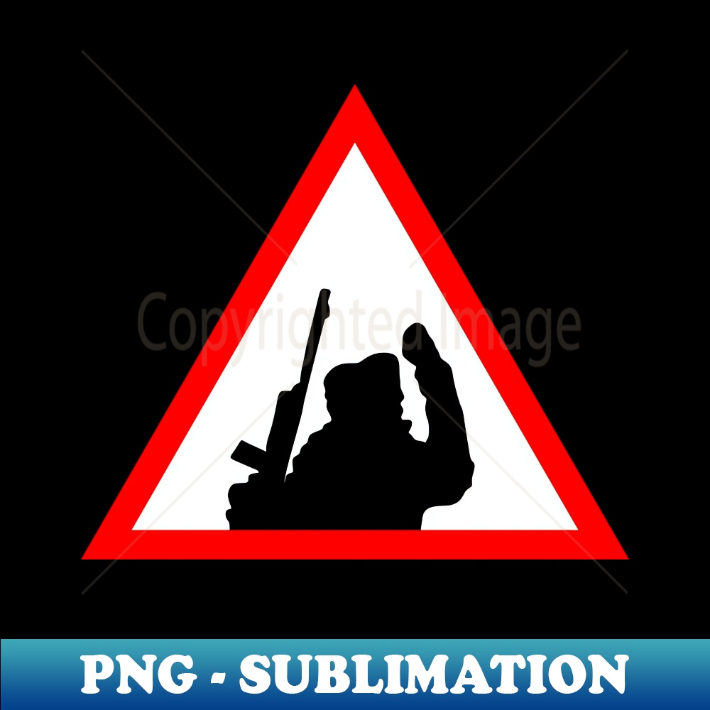Sniper At Work Sign - Artistic Sublimation Digital File | Inspire Uplift
