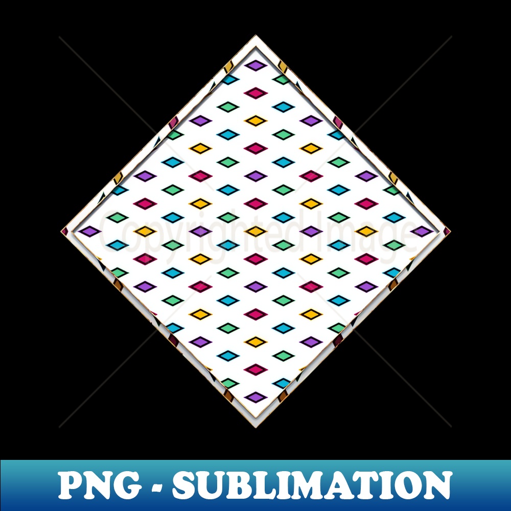 Geometric Inverse Diamond Hishi with Outline Pattern in Prim | Inspire ...