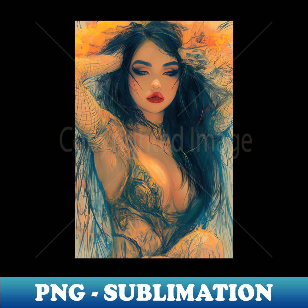 Pretty Devil - PNG Transparent Sublimation Design | Inspire Uplift
