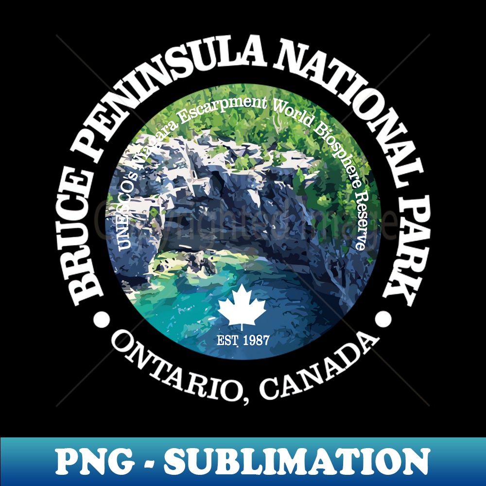 Bruce Peninsula NP (rd) - PNG Sublimation Digital Download | Inspire Uplift