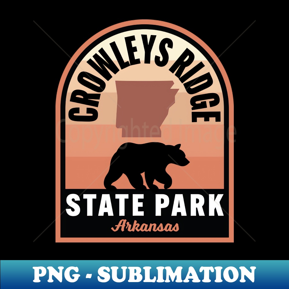 Crowleys Ridge State Park IA Bear - PNG Transparent Sublimat | Inspire ...