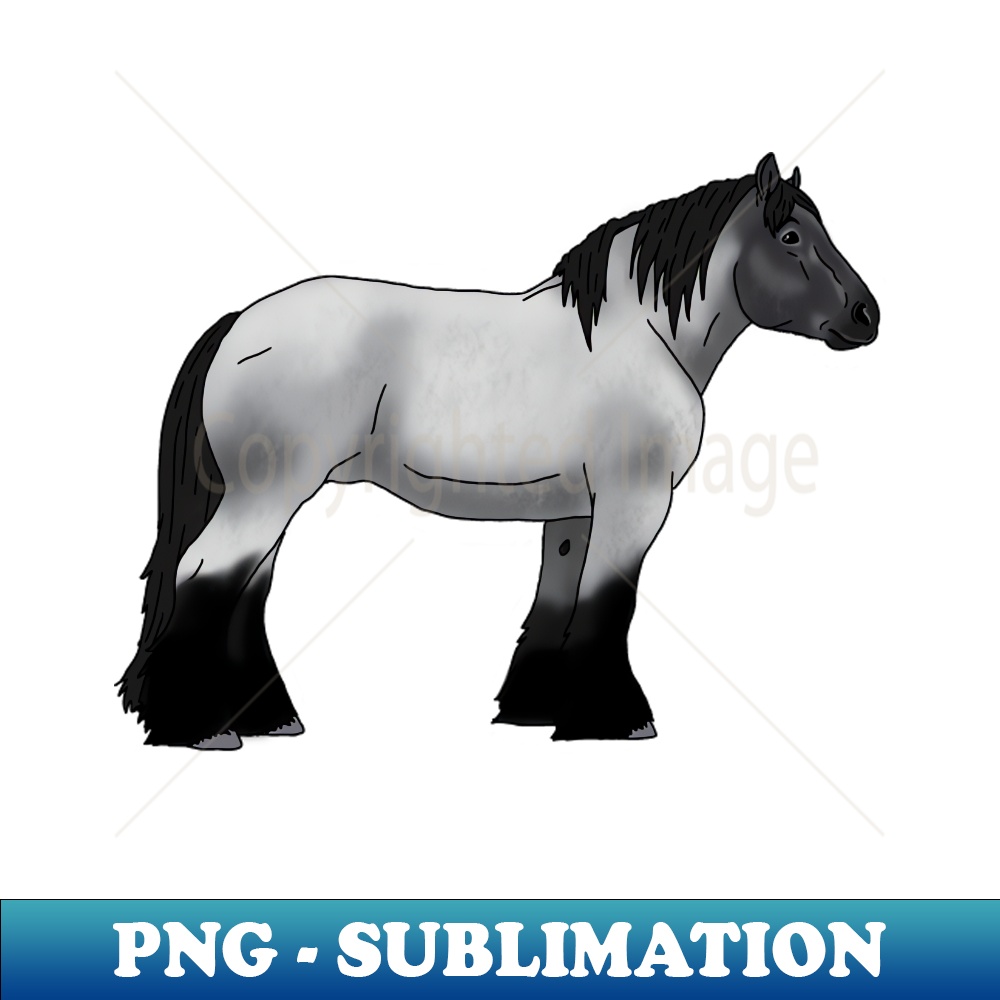 Grey Ardennes draft horse, grey horse, roan horse - Creative | Inspire ...