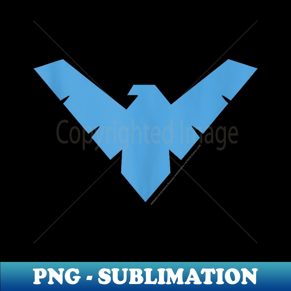 DC Comics Nightwing Classic Superhero Blue Logo - Signature | Inspire ...