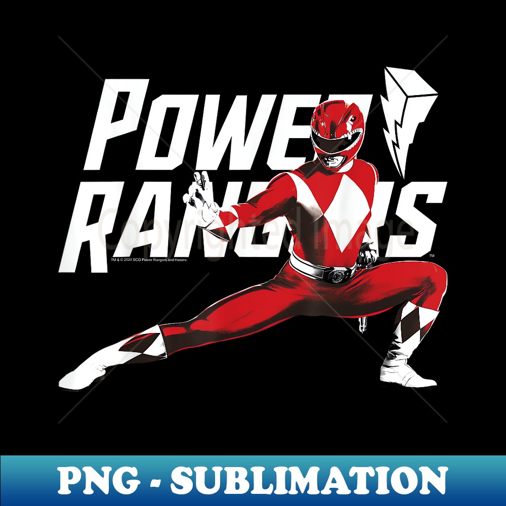 Power Rangers Red Ranger Karate Action Pose Logo - Professio | Inspire ...