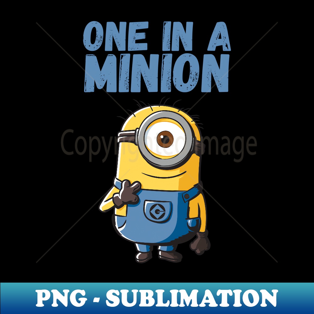 Despicable Me Minions One In A Minion Blue Text Portrait - S | Inspire ...