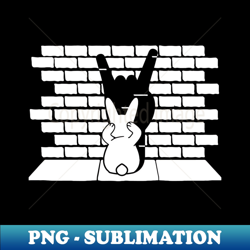 Rabbit Hand Shadow Art Funny Rock and Roll Easter Bunny - Hi | Inspire ...