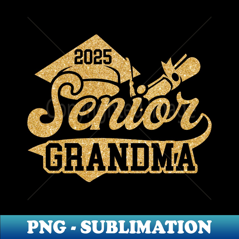 SENIOR Grandma CLASS OF 2025 Graduate Black Yellow Gold - Re | Inspire ...