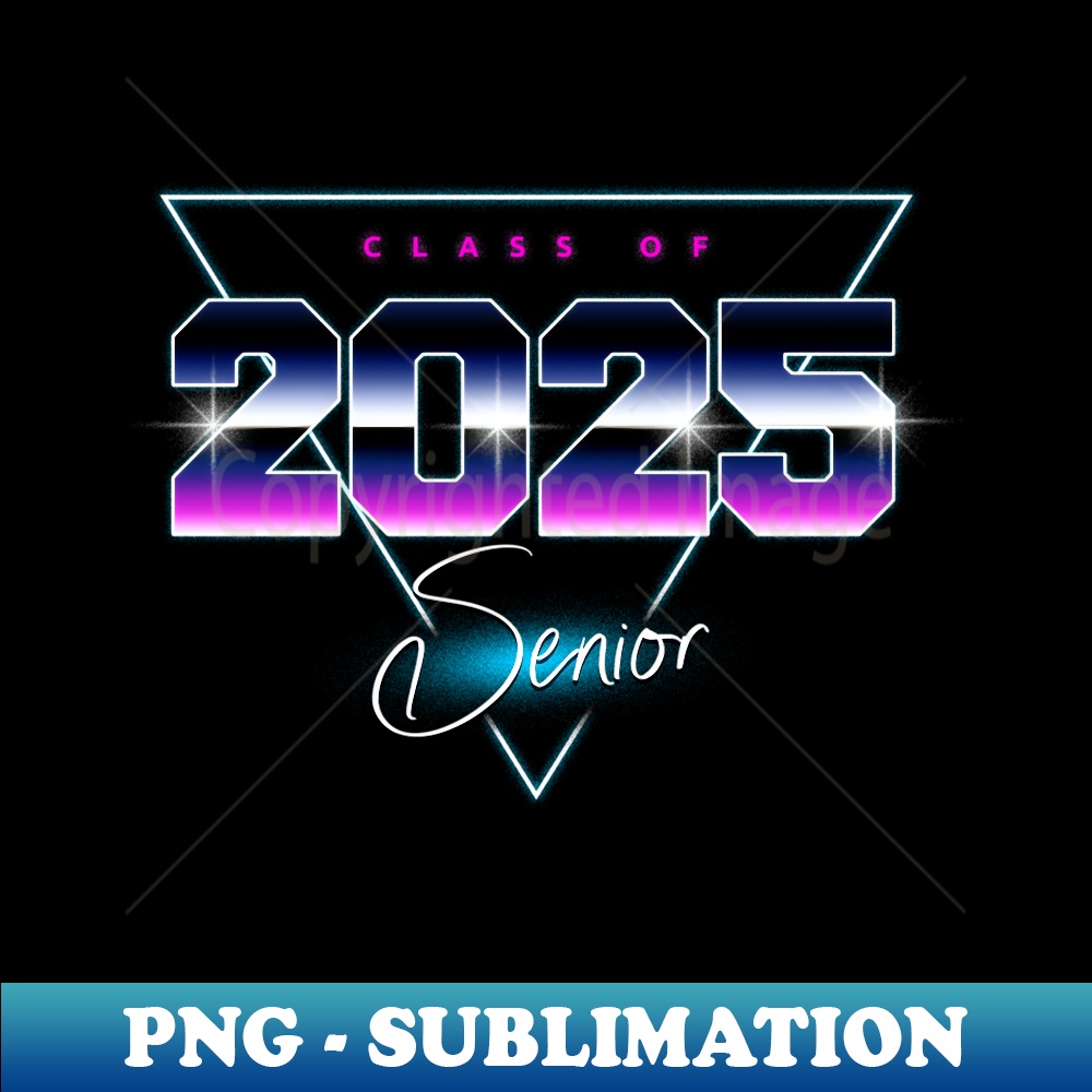 On Back Vaporwave Style Senior Graduation Class of 2025 - Ar | Inspire ...