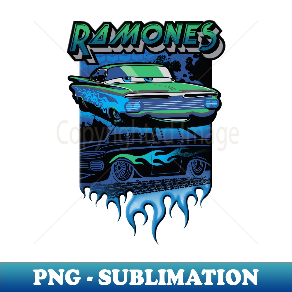 Disney Pixar Cars Ramones Big Flames - Sublimation-Ready PNG | Inspire ...