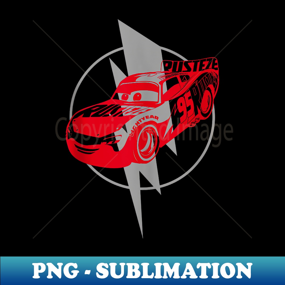 Disney Pixar Cars Lightning McQueen Bolt Logo - Digital Subl | Inspire ...