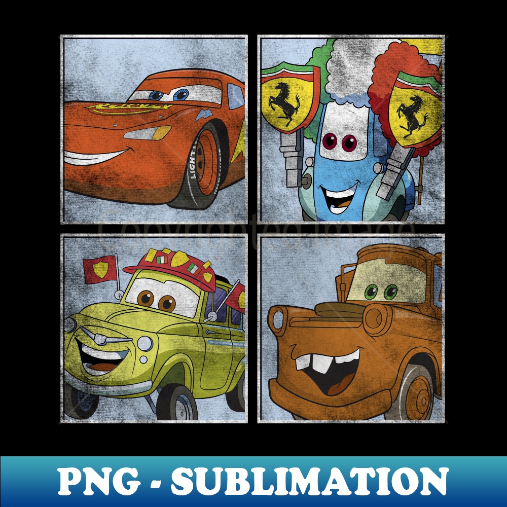 Disney Pixar Cars 2 Team McQueen Distressed Stacked Panels - | Inspire ...