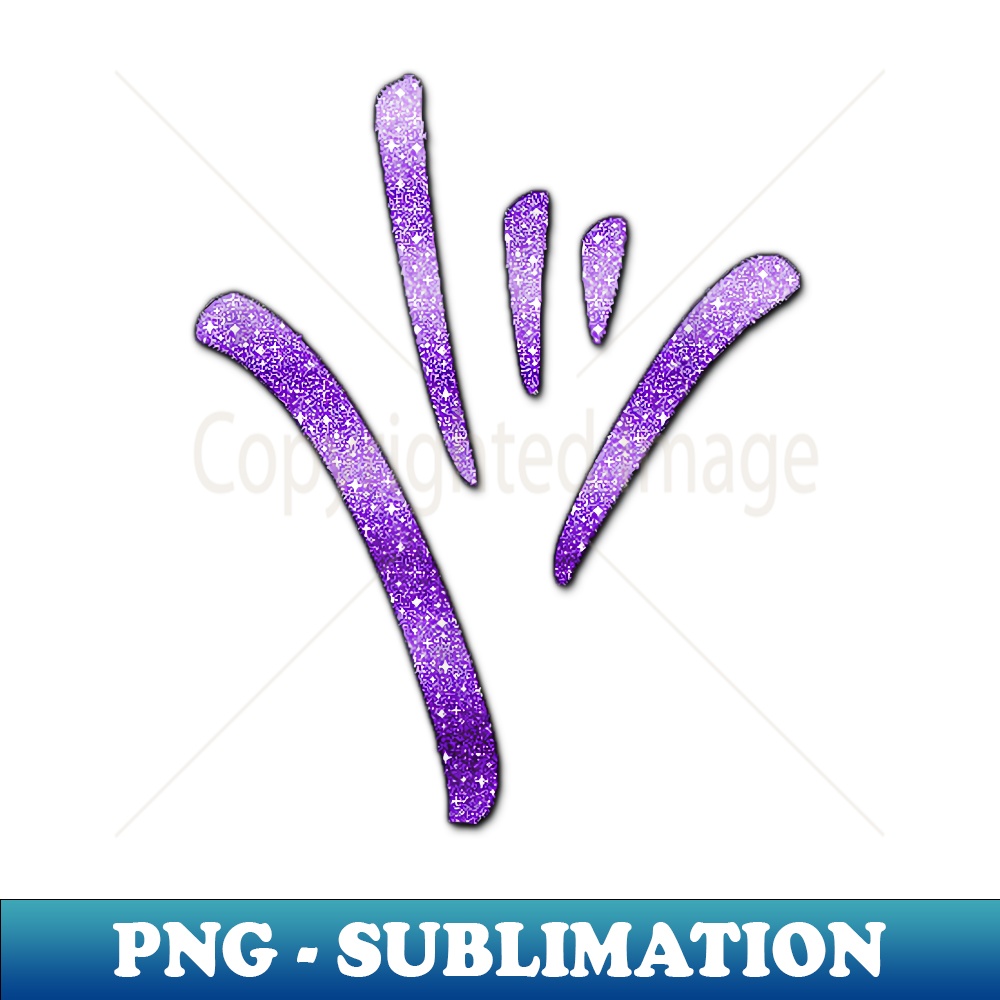 ASL - American Sign Language I love you T - purple | Inspire Uplift