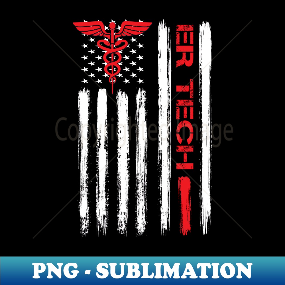 ER Tech US Flag Emergency room technologists technicians - S | Inspire ...