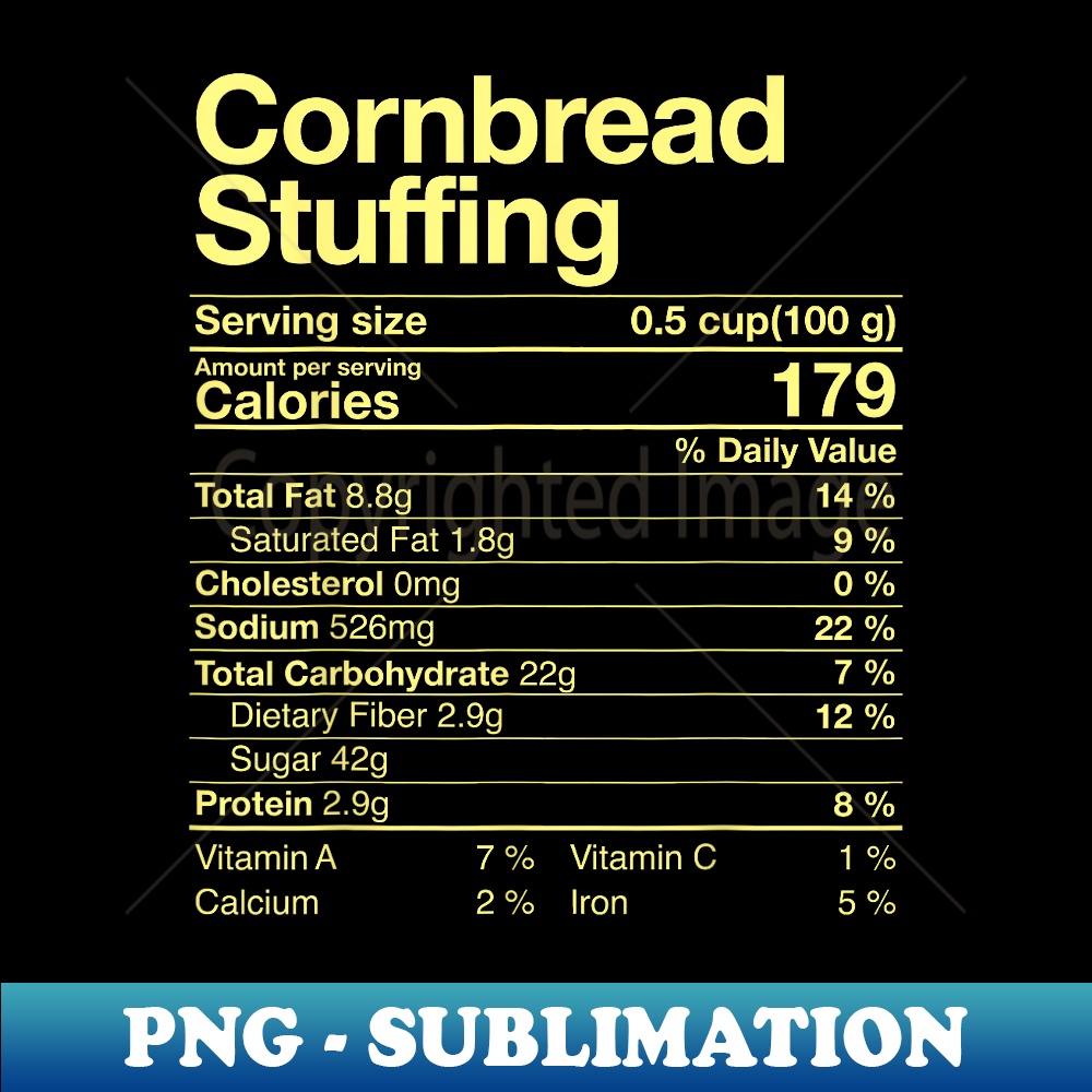 Cornbread Stuffing Nutrition Facts Costume Thanksgiving - St | Inspire ...