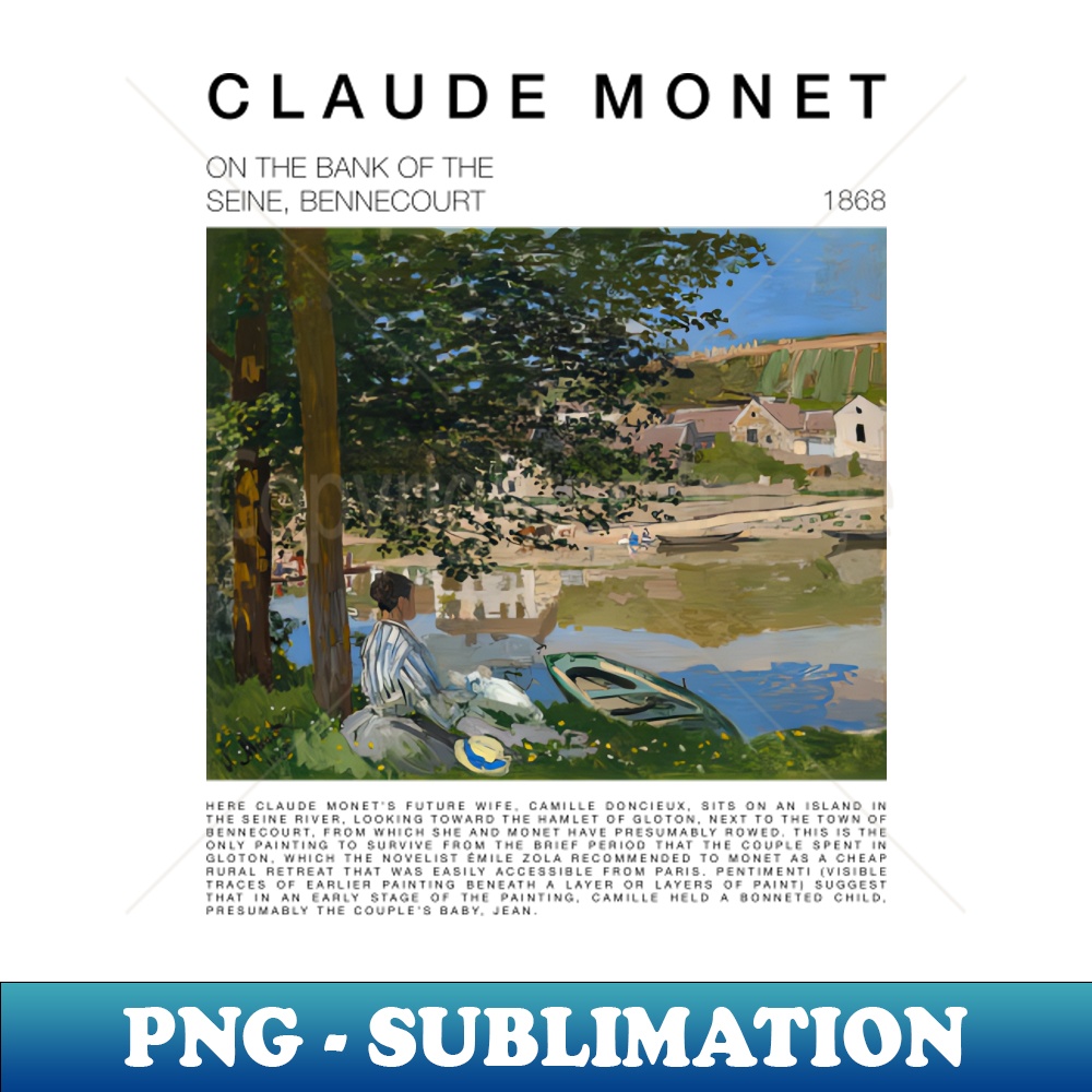 Claude Monet - On the Bank of the Seine | Inspire Uplift