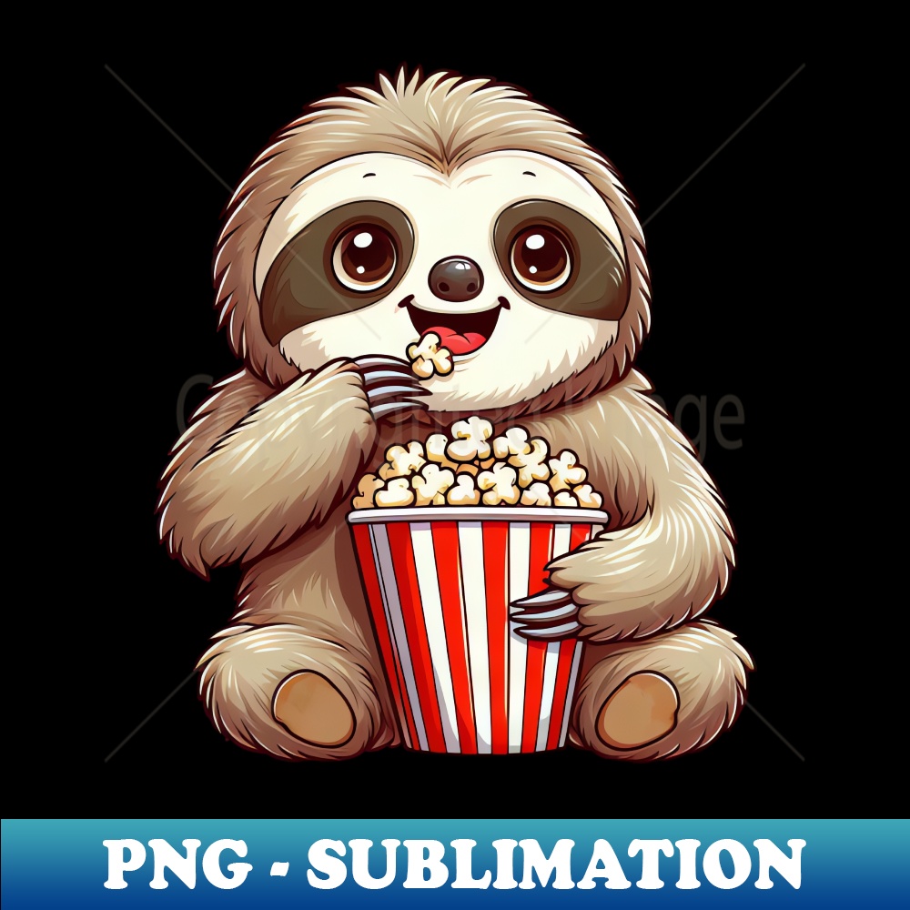 Sloth in Carnival Costume, Cinema Popcorn - PNG Transparent | Inspire ...
