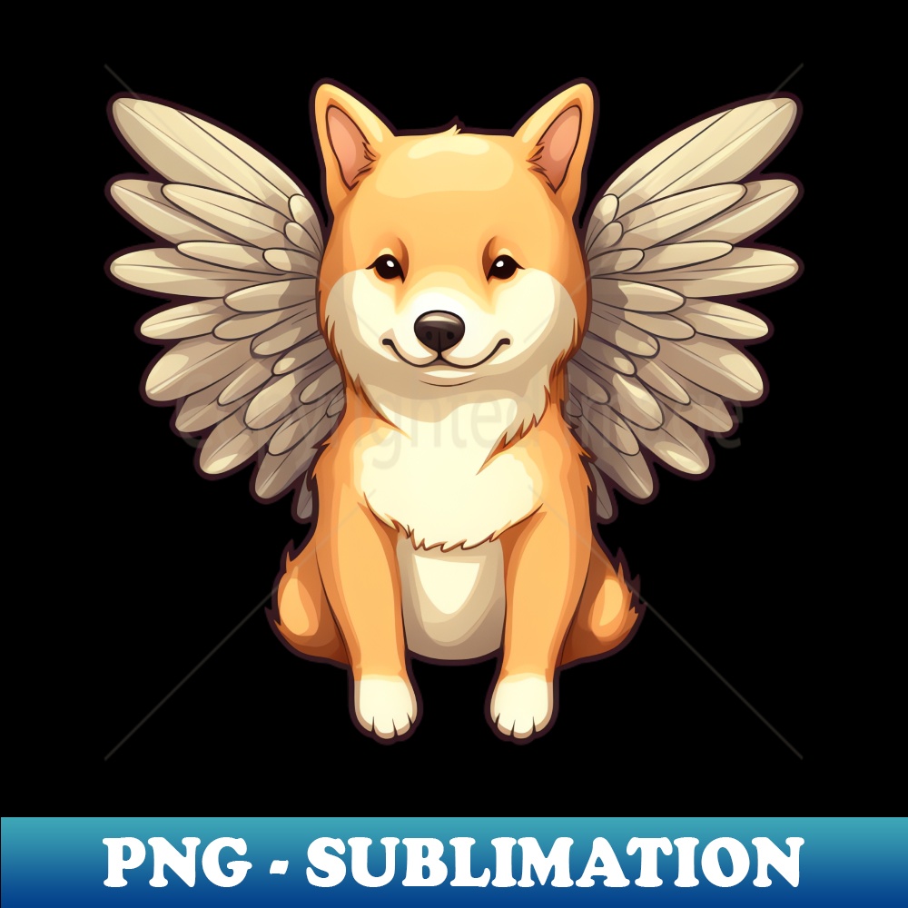 Shiba Inu Angel - Winged Design | Inspire Uplift