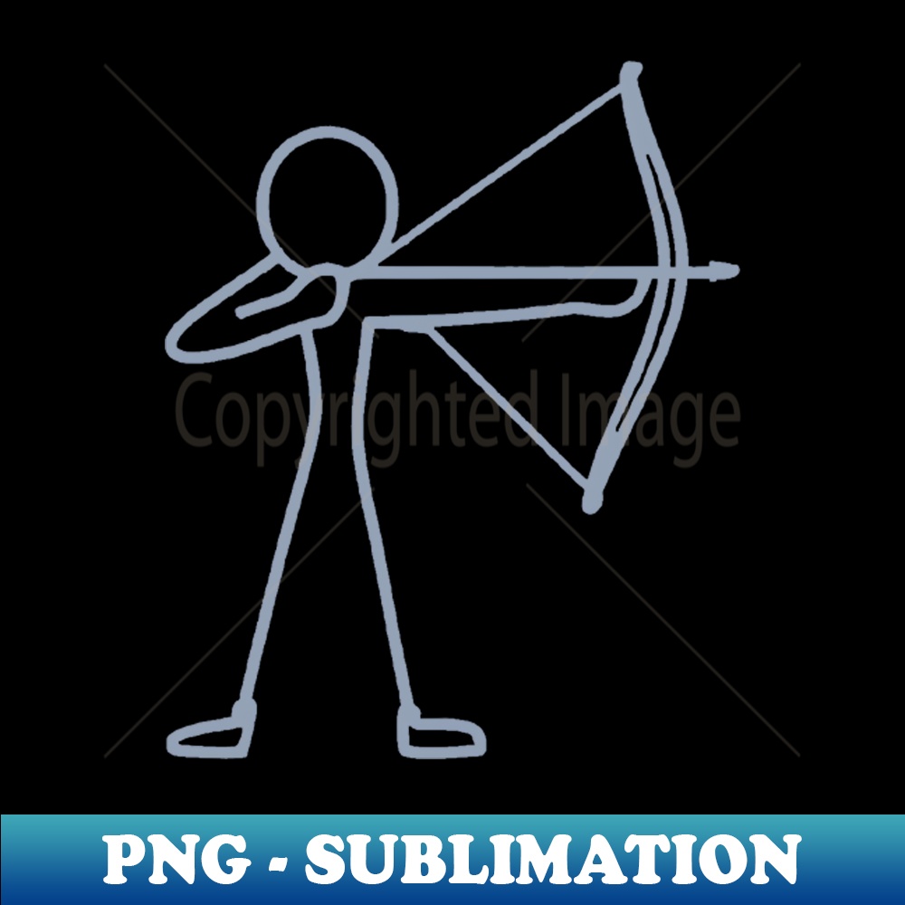 Stick figure bow archery archer - PNG Transparent Sublimatio | Inspire ...