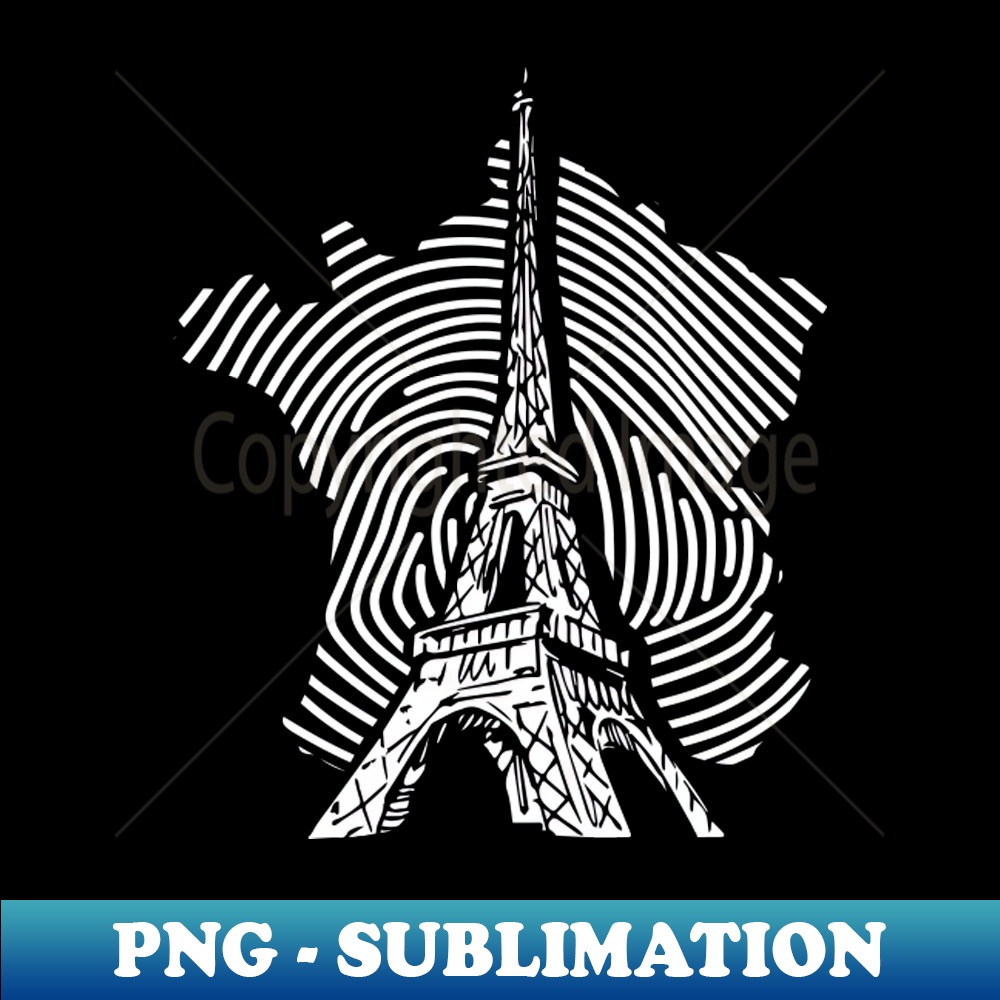paris fingerprint - Sublimation Craft Digital File | Inspire Uplift