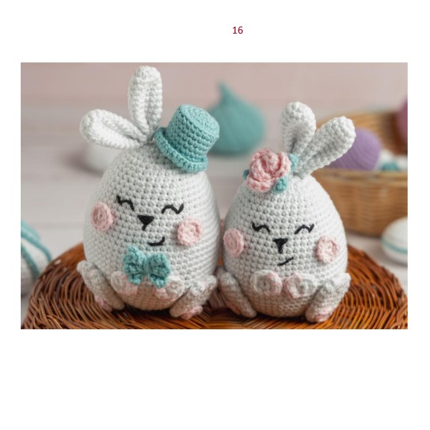 Rabbits Crochet Patterns, AMIGURUMI crochet pattern, Rabbits | Inspire ...