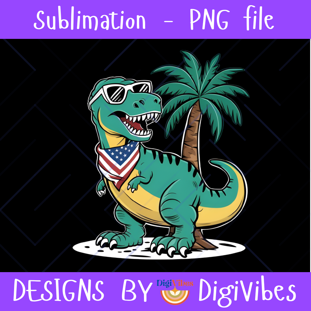 4th of July T-Rex American Flag, T-rex Tail Png, T-rex, Tyra | Inspire ...