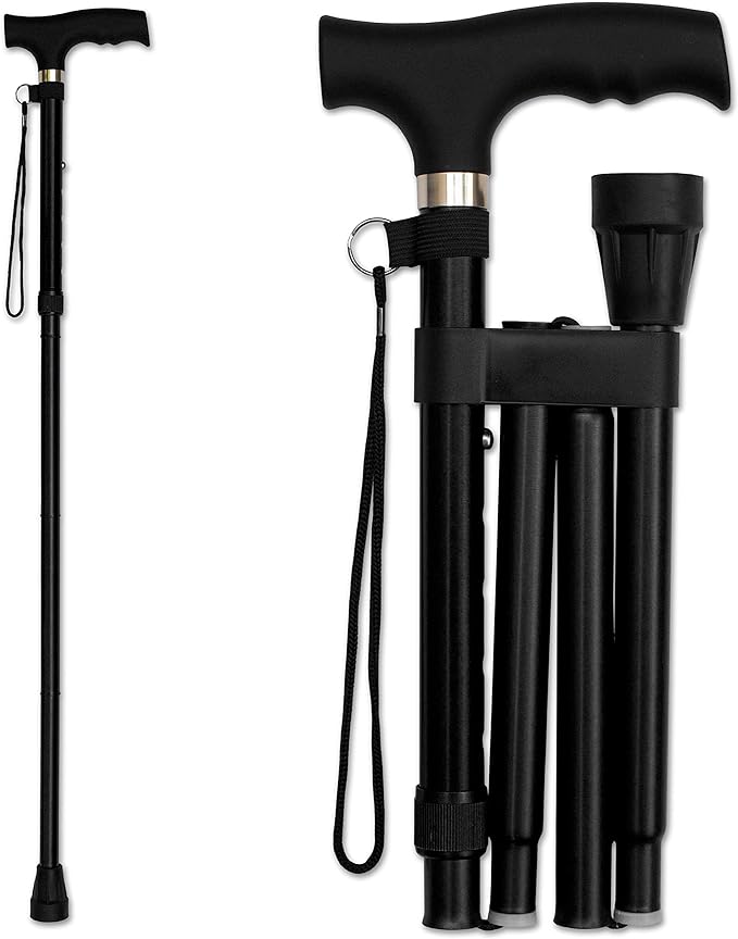 Folding Cane Foldable Walking Cane with Adjustable Height Co | Inspire ...
