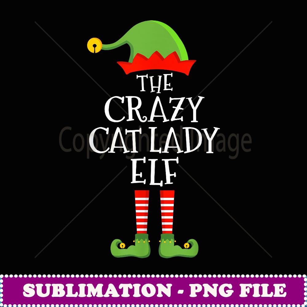 Crazy ca lady elf funny chrismas maching family pajama - Sig | Inspire ...