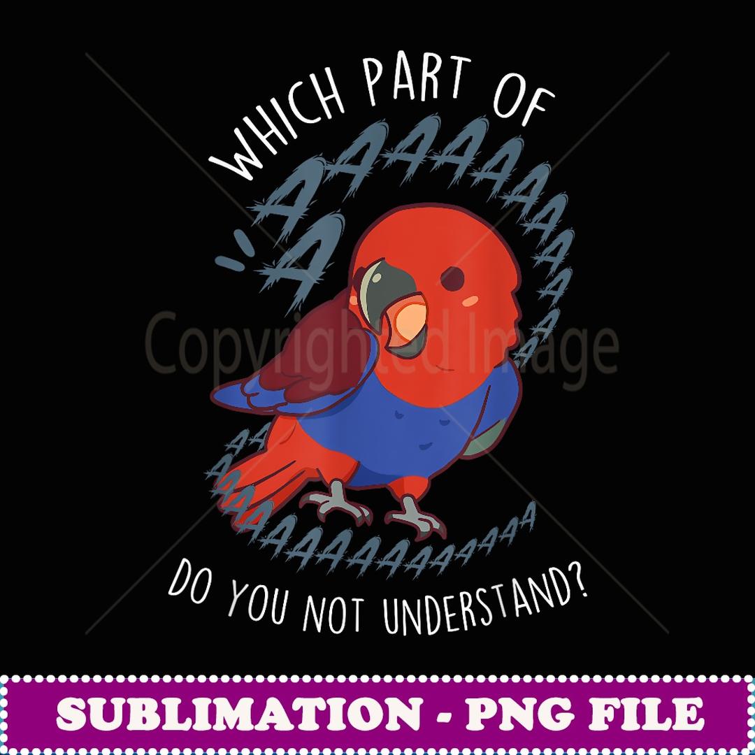 Female Eclectus Parrot Aaaa Funny Cute Red Bird Mom Bird Dad | Inspire ...