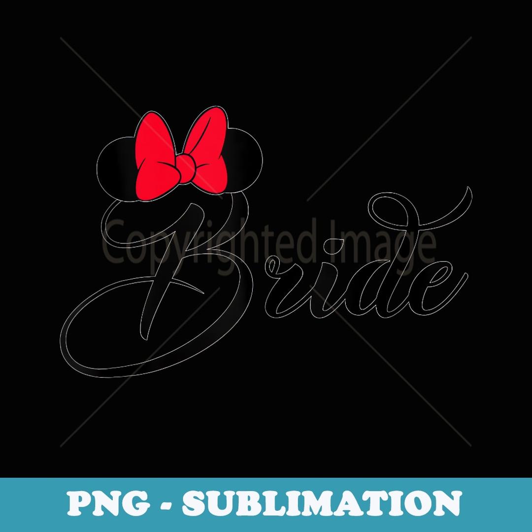 Disney Bridal Minnie Bride Bow - PNG Transparent Sublimation | Inspire ...