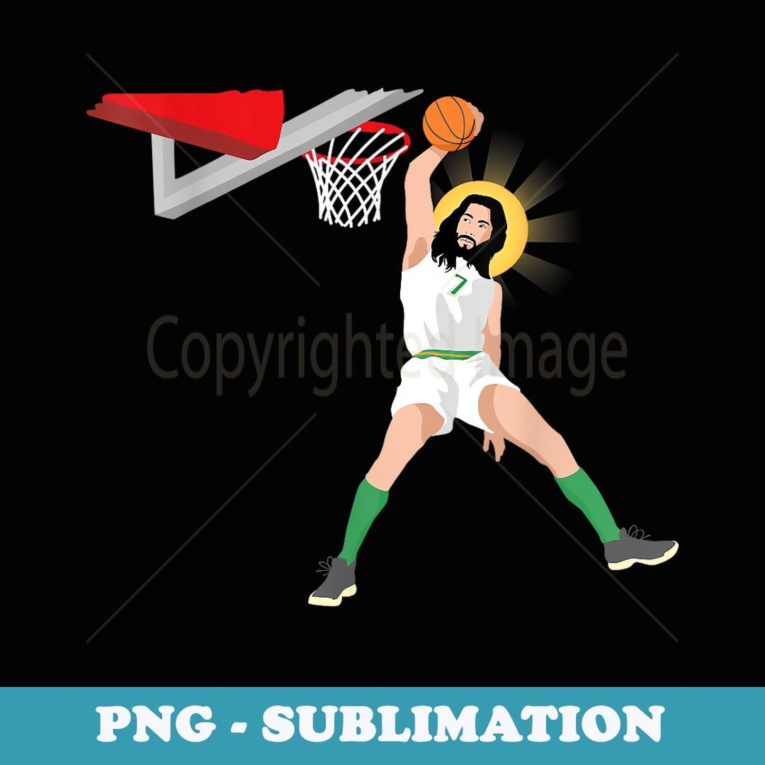 Funny Basketball Jesus Christian Humor Slam Dunk - Signature | Inspire ...