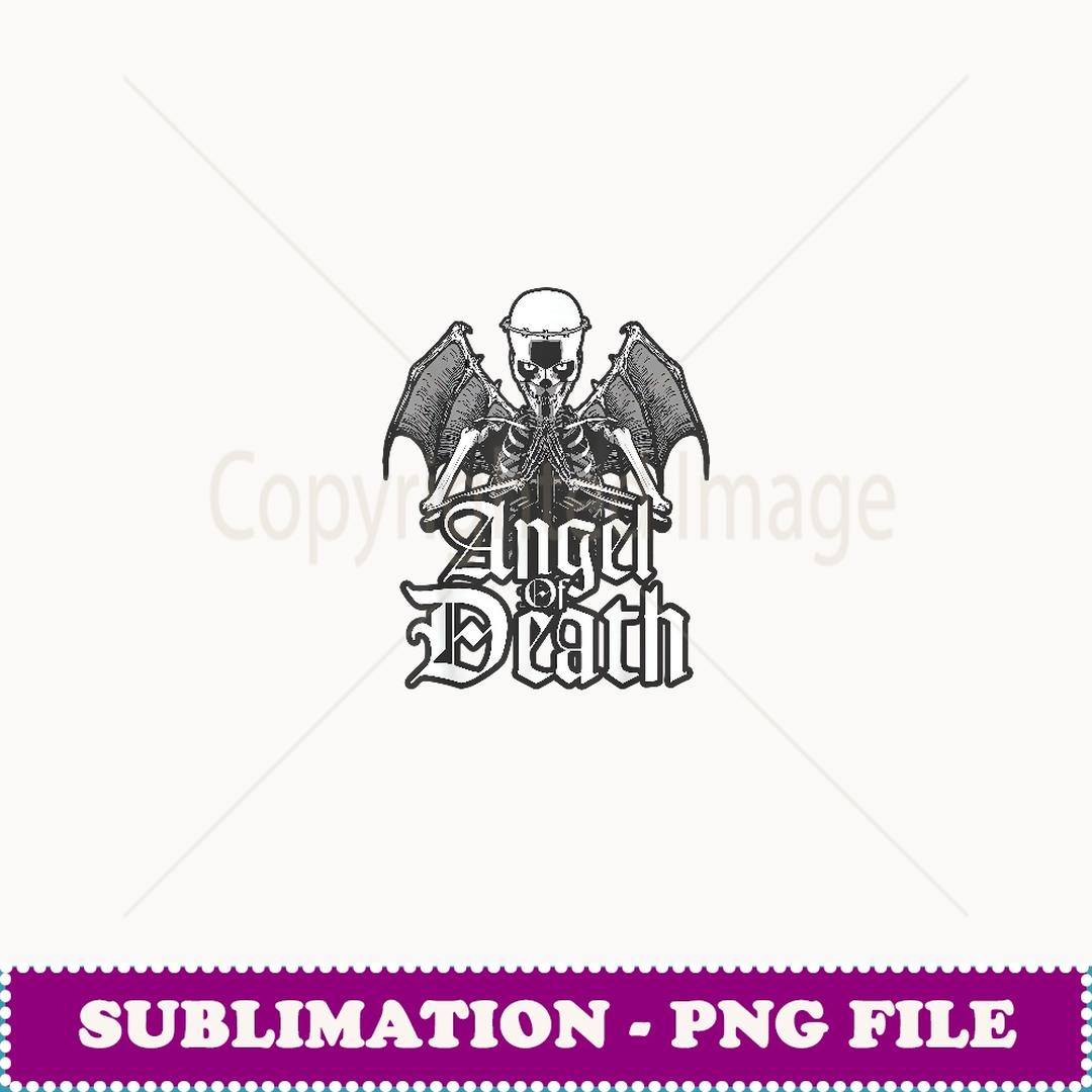 Praying Angel Of Death With Wings Goth Skull - Exclusive PNG | Inspire ...