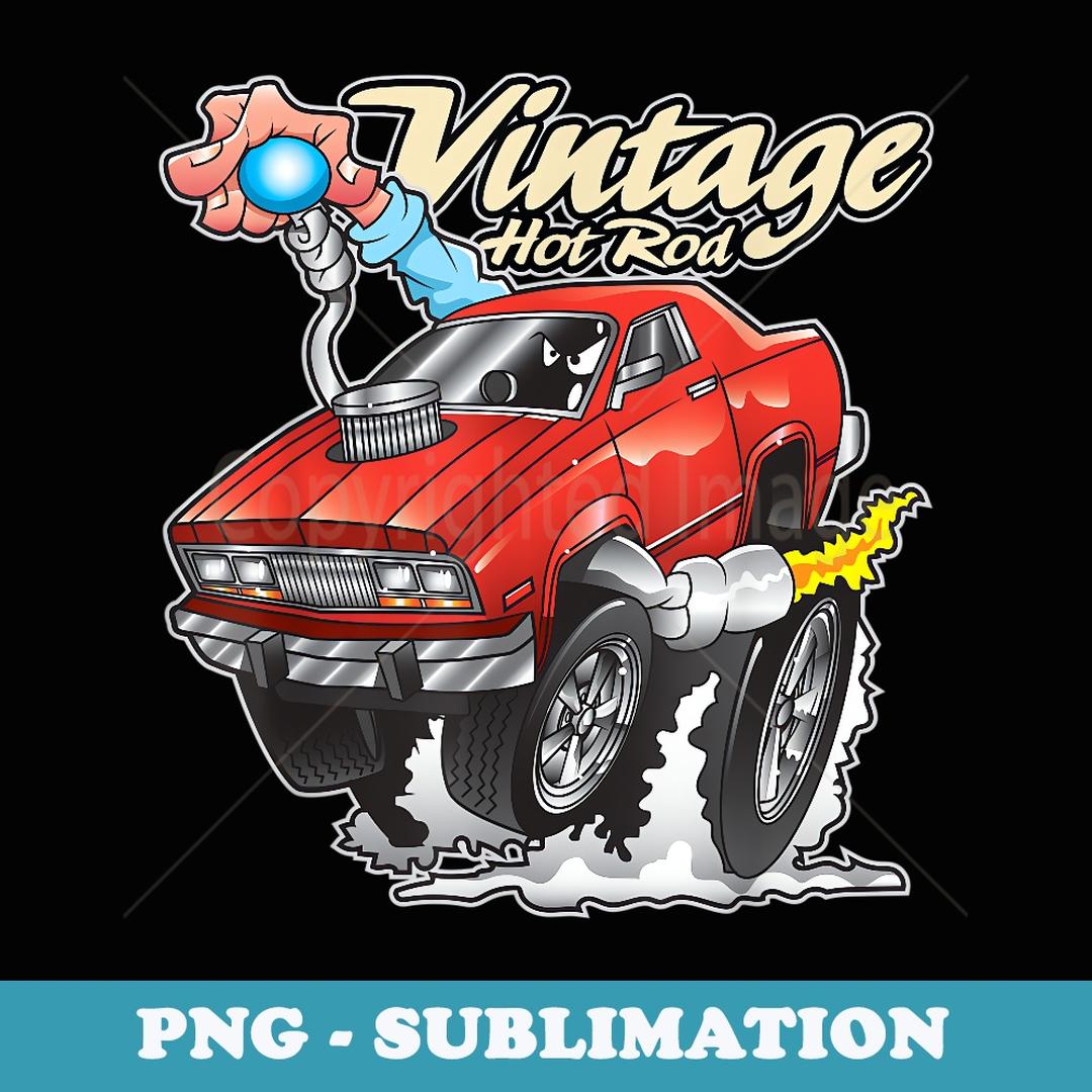 Vintage Hot Rod Street Racing Gasser Cartoon - Modern Sublim | Inspire ...